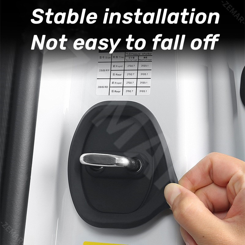 4Pcs Toyota Silicone Car Door Lock Protection Cover Door Lock Shock ...