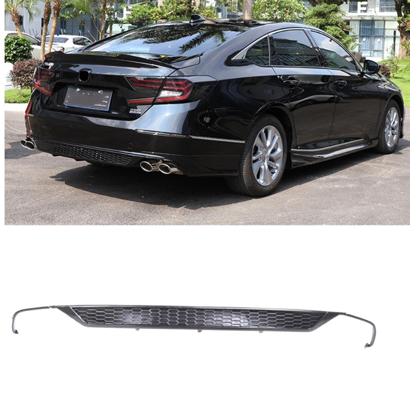 Rear Bumper Diffuser Lip Trim Exhaust Boot Spoiler Plate Splitter For ...