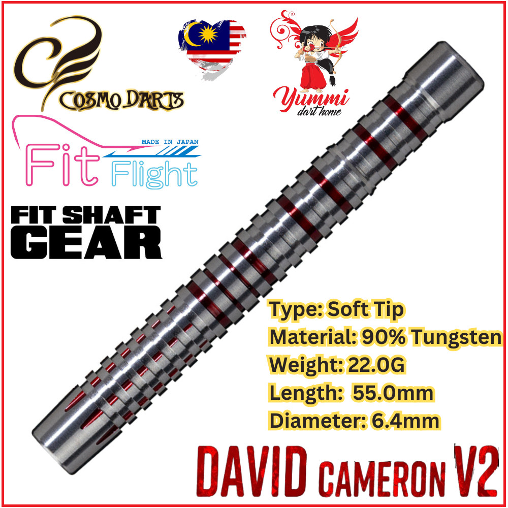Cosmo Dart Soft Tip Dart Discovery Label David Cameron V2 (22G Barrel ...