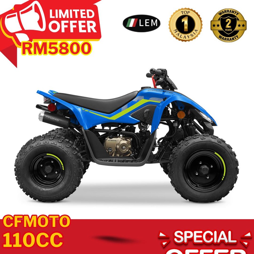 CFMOTO ATV CFORCE 110CC / YOUTH ATV ADULT VEHICLE | Shopee Malaysia
