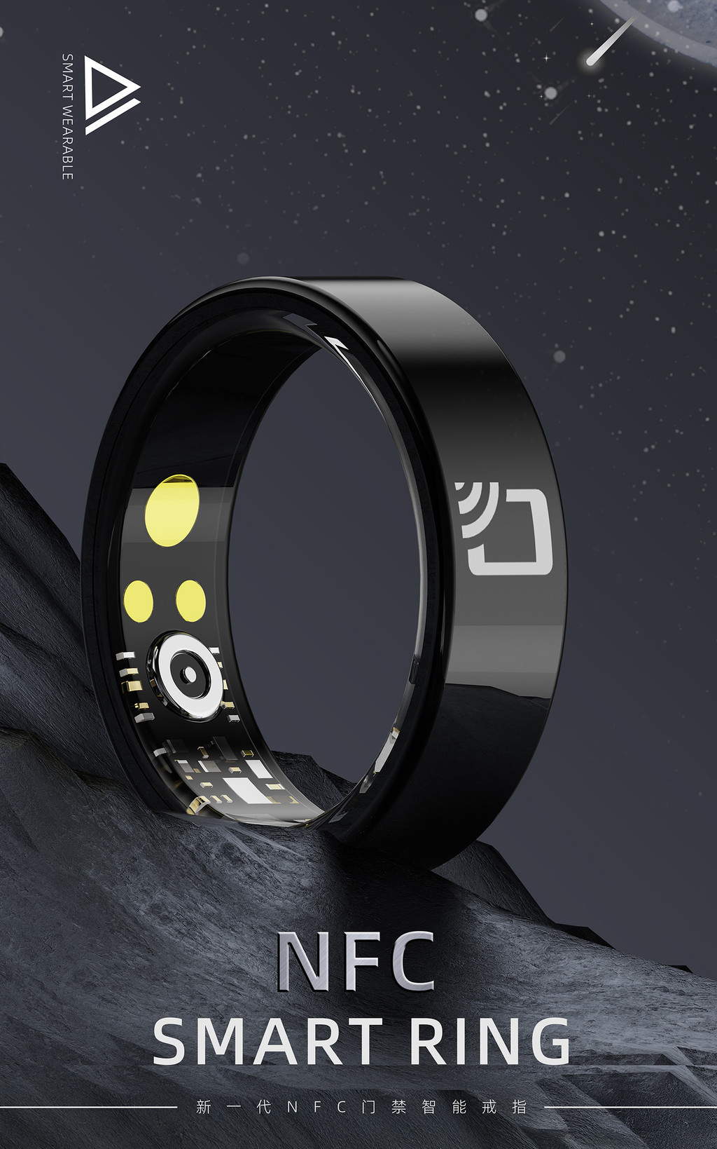 TOP NFC R20 Smart Ring Men Women NFC Access Control Sleep Monitor ...