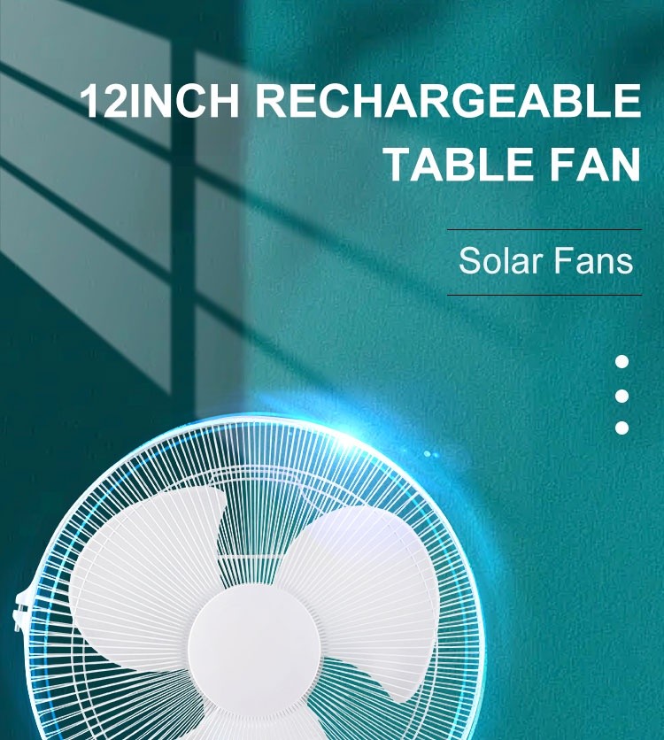 16‘’ Solar Fan Outdoor Kipas Solar floor Fan 6 wind speeds Camping fan ...
