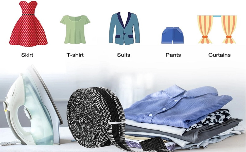 Trousers Edge Modified Strips, Iron-on Pants Edge Shorten Self-Adhesive Pants Mouth Paste Hem ...