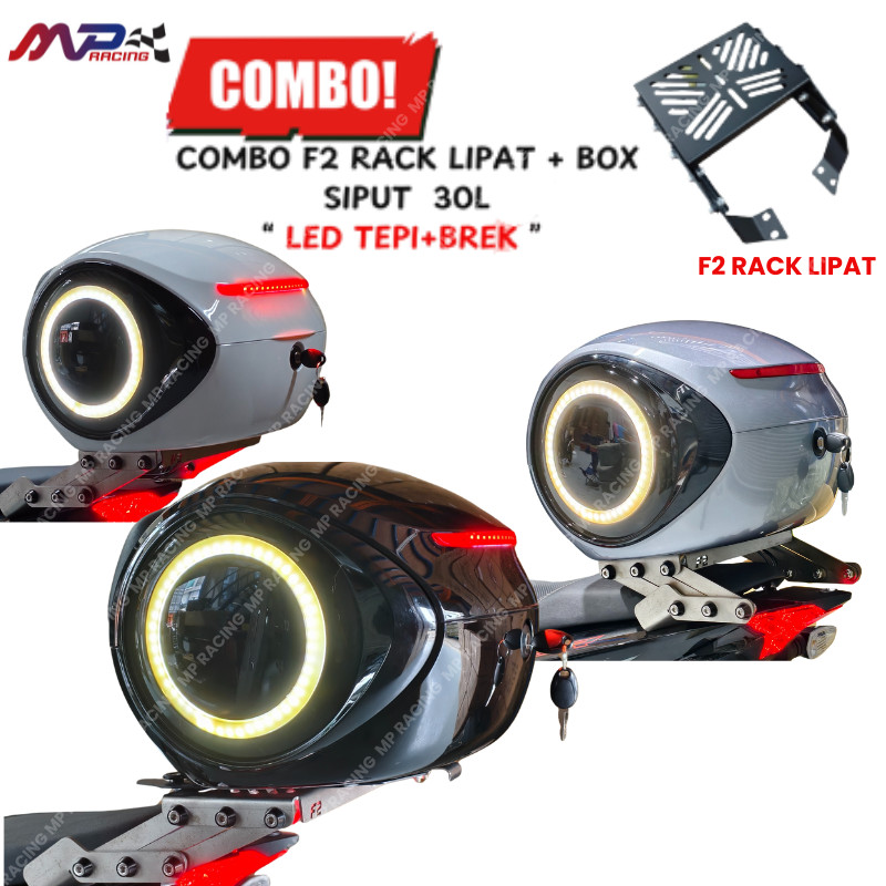 Box Siput Led Tepi+Brake COMBO SET F2 Rack Lipat 35L Y15/Y16/LC135/RSX ...
