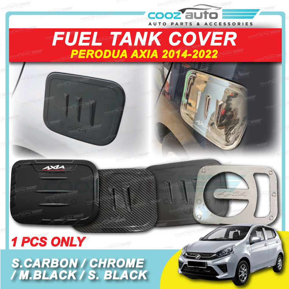 Perodua Axia 2014 - 2022 Carbon Chrome Fuel Tank Cover Fuel Cap Shining ...