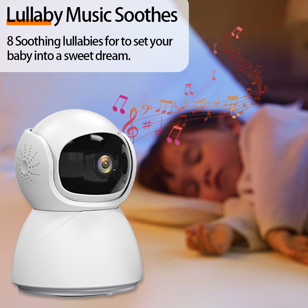 5 Inch IPS Screen Baby Monitor With Camera 3500mAh Battery Electronic ...