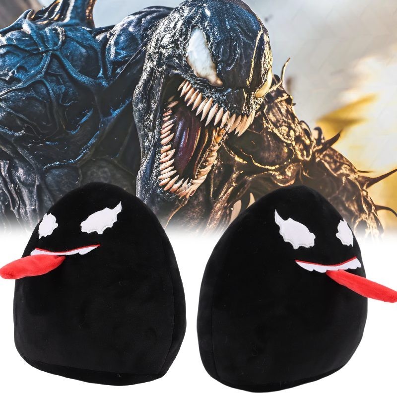 Venom Theme Movie And Television Play Plush Toy Pillow Black Egg Shape ...