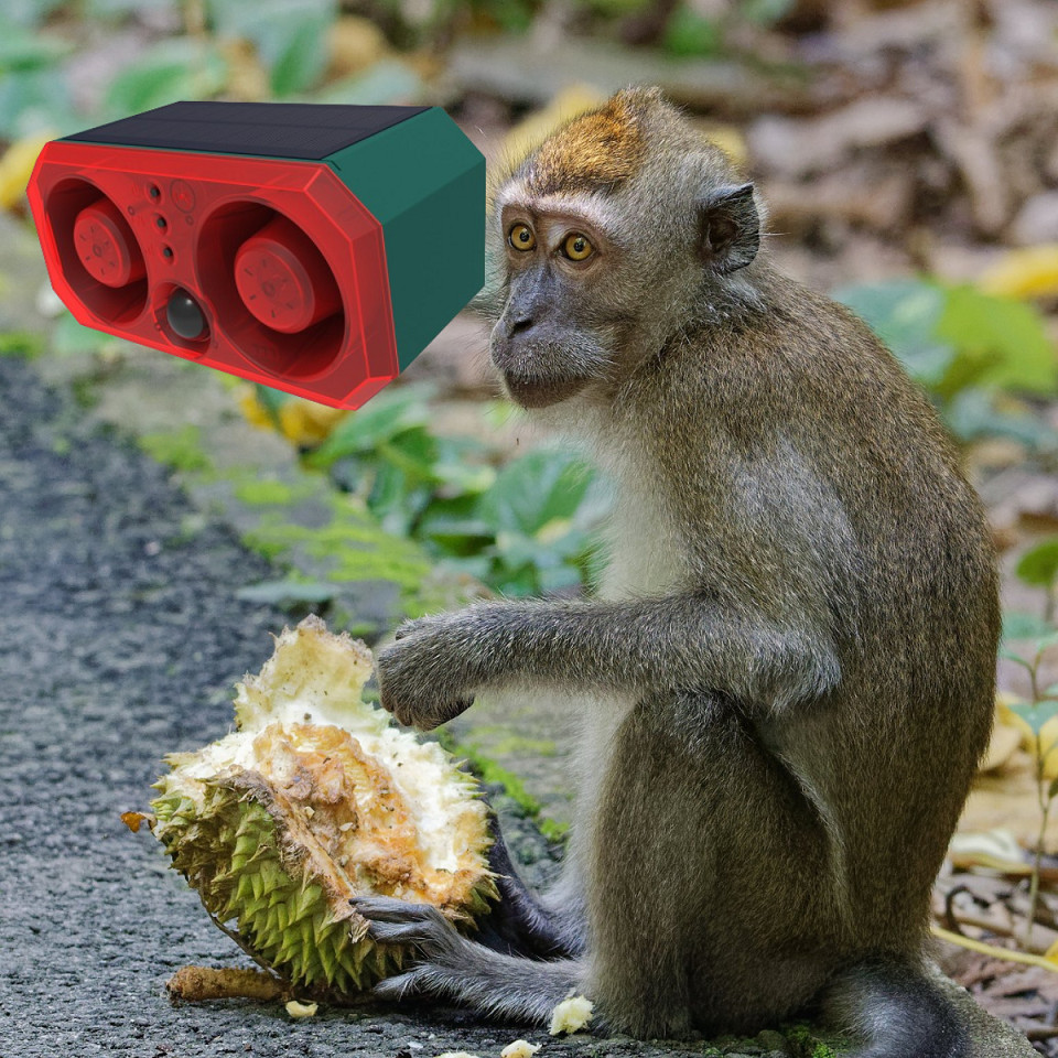 20S Siren Security Alert System Motion Detector Solar Sound & Strobe ...