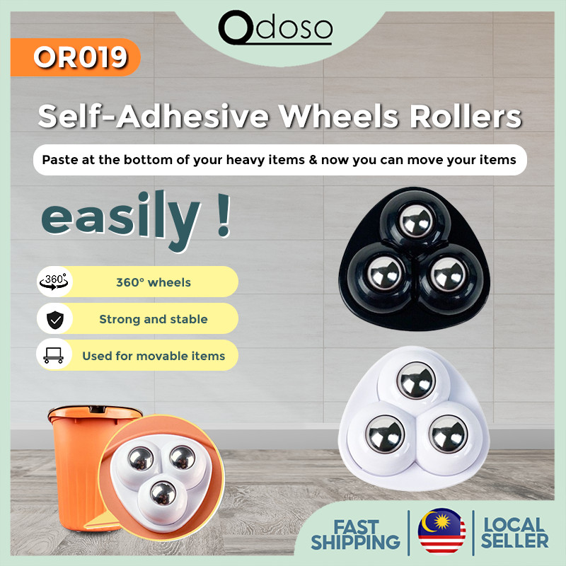 ODOSO OR019 Penggelek Roda Pelekat sendiri Tiga Manik Roda Universal ...