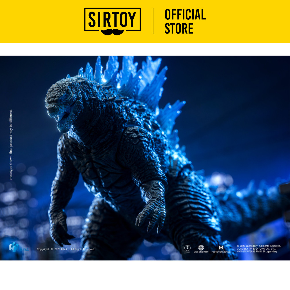 HIYA Exquisite Basic Series Godzilla vs Kong Heat Ray Godzilla Translucent Ver. Action Figure ...