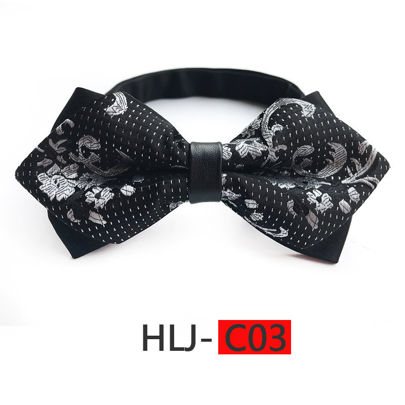 Premium Material 6cm * 12cm Bows Men Sharp Angle High Quality Neck Tie ...