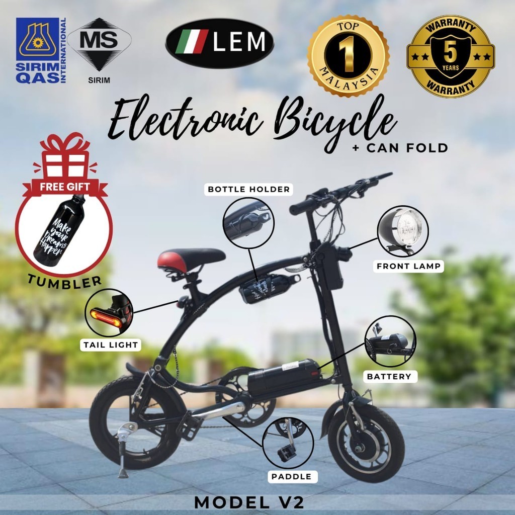 ★LEM★ NEW MODEL MINI FOLDING BIKES LEM V2 | Shopee Malaysia