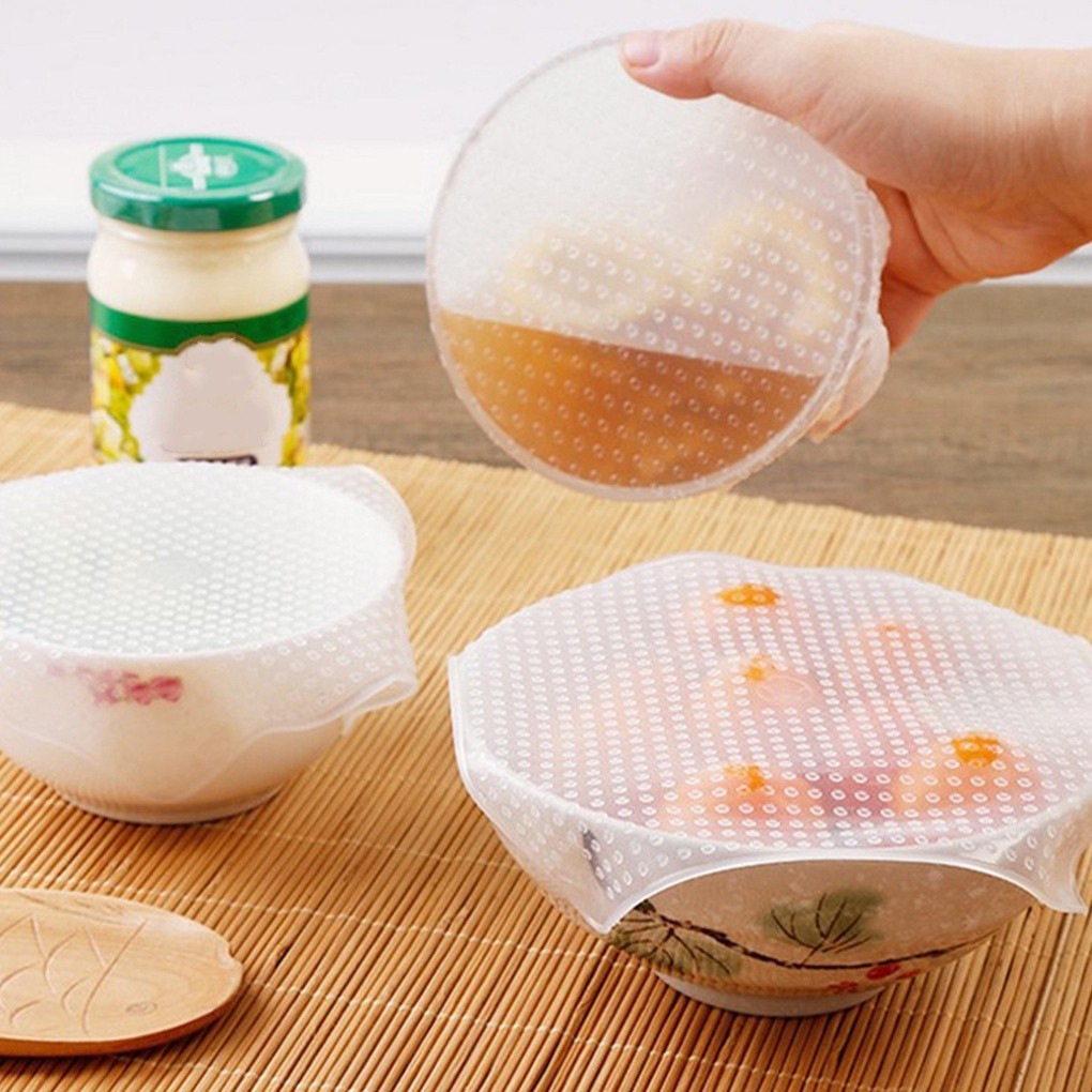 Silicone Food Wrap Reusable Stretchable Lid Refrigerator Food ...