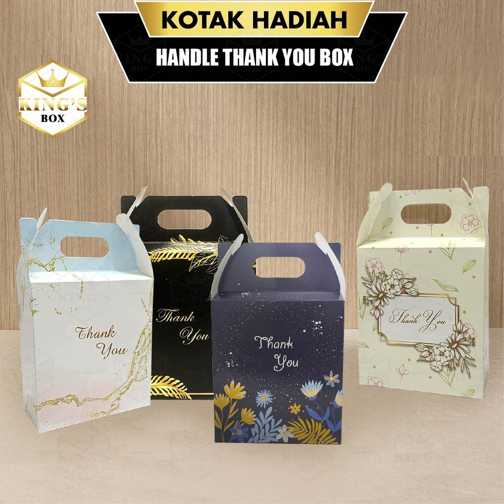 KGB 50pcs PROMOSI Thank You Wedding Box, Doorgift Box, Kotak Kahwin ...
