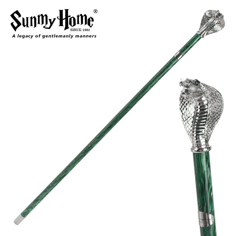 Sunmyhome Silver Snake Wand Scepter Catwalk Stage Magic Academy Wand ...