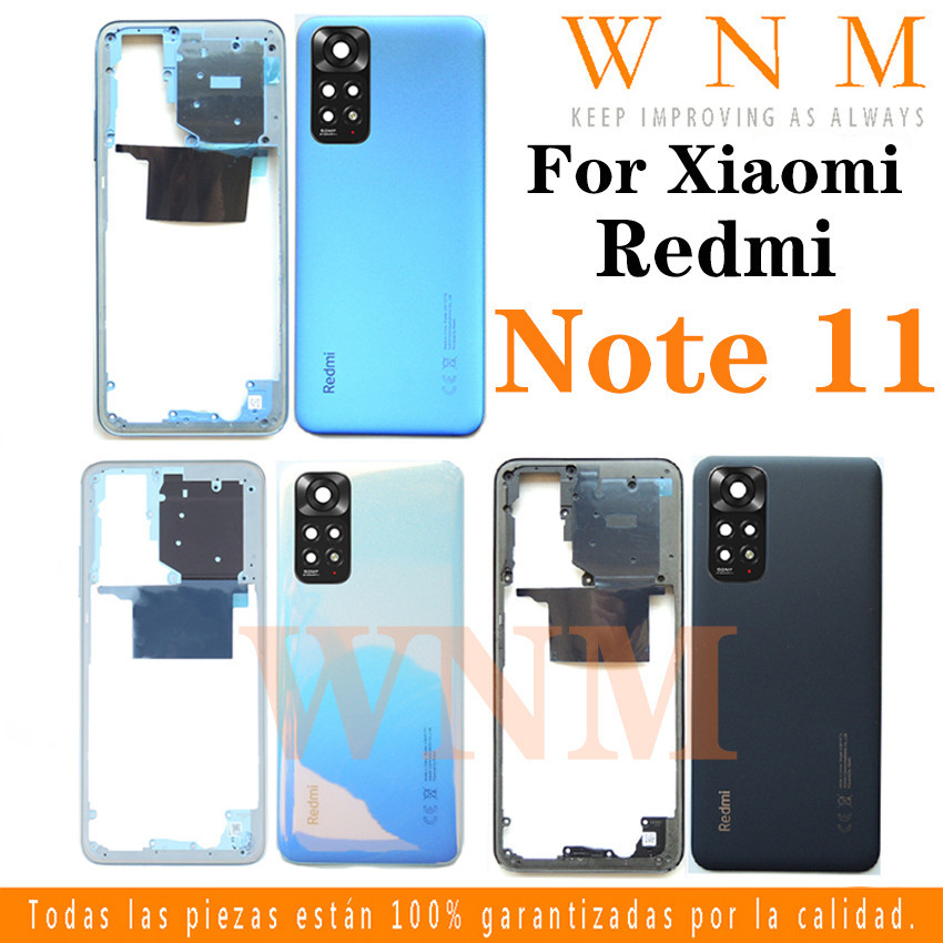For Xiaomi Redmi Note 11 11S Bezel Back Battery Cover + Middle Frame ...