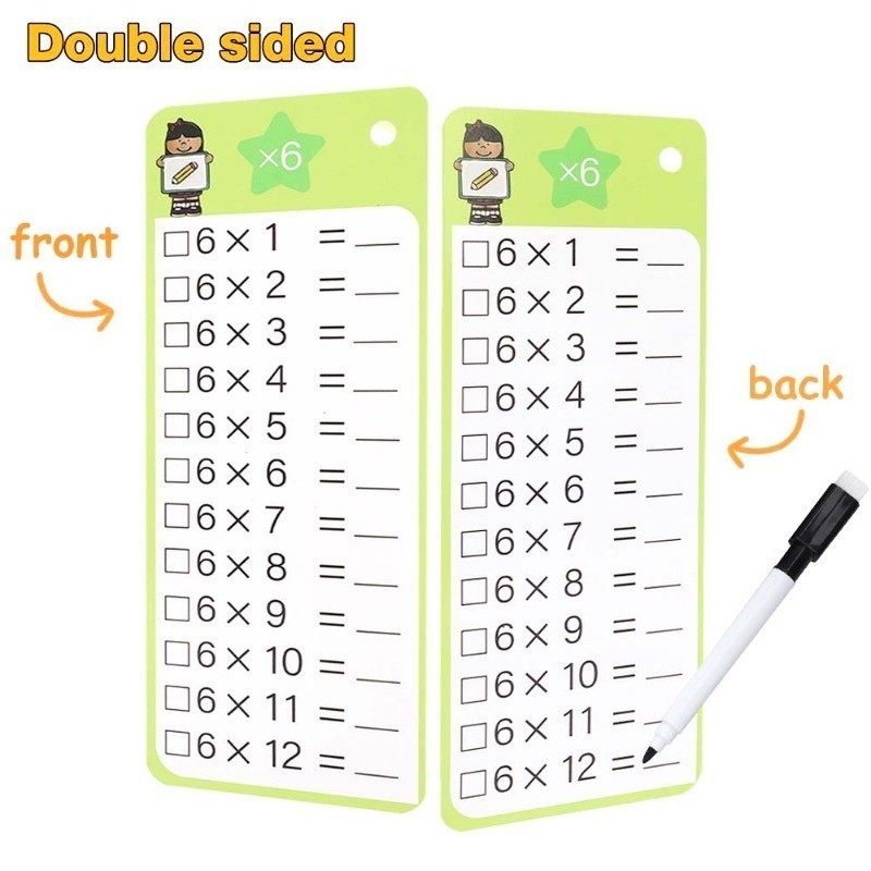 Early Education Arithmetic Card - With Erasable Pen - Math Game Kids ...