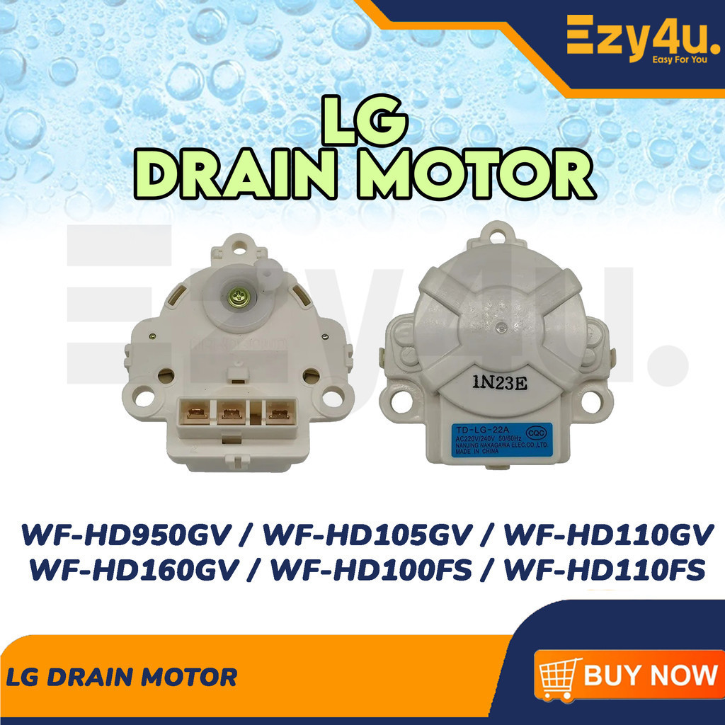 LG WASHING MACHINE DRAIN MOTOR WF-HD950GV/WF-HD105GV/WF-HD110GV/WF-HD160GV/WF-HD100FS/WF-HD110FS ...