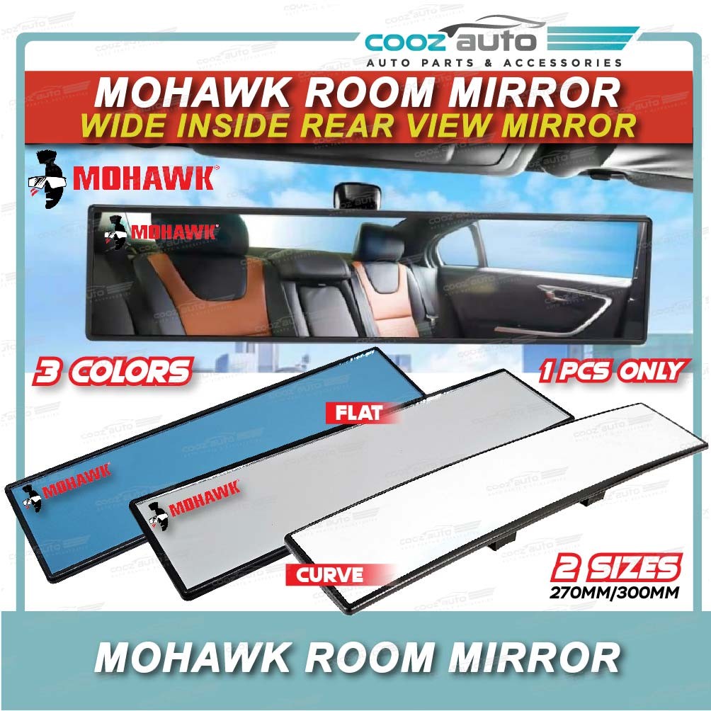 Car Universal MOHAWK Center Room Mirror Flat Curved Wide-Angle ...