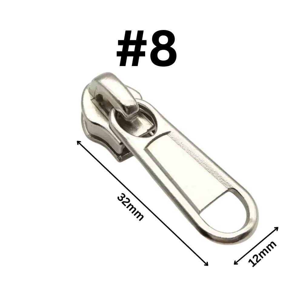 Tebal Zip Potong Zip Nylon Zip Meter Thick Zipper dengan Kepala Zip ...