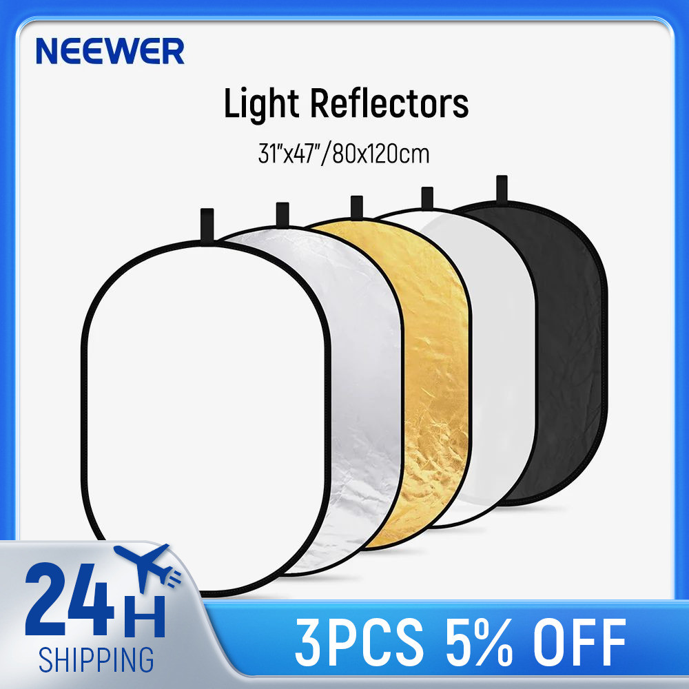 【Authentic delivery】 Neewer 5-in-1 Oval Professional Collapsible Multi ...
