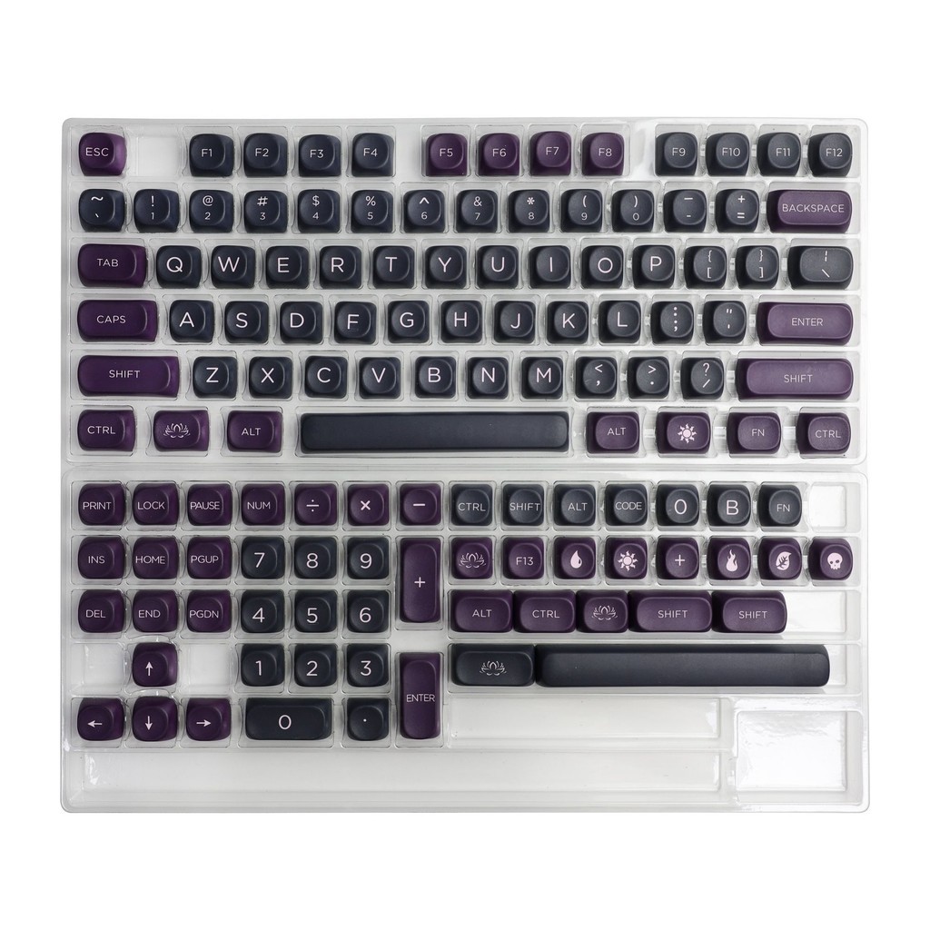 Black Lotus Keycaps MOA Profile DYE-SUB PBT Material Purple Theme ...