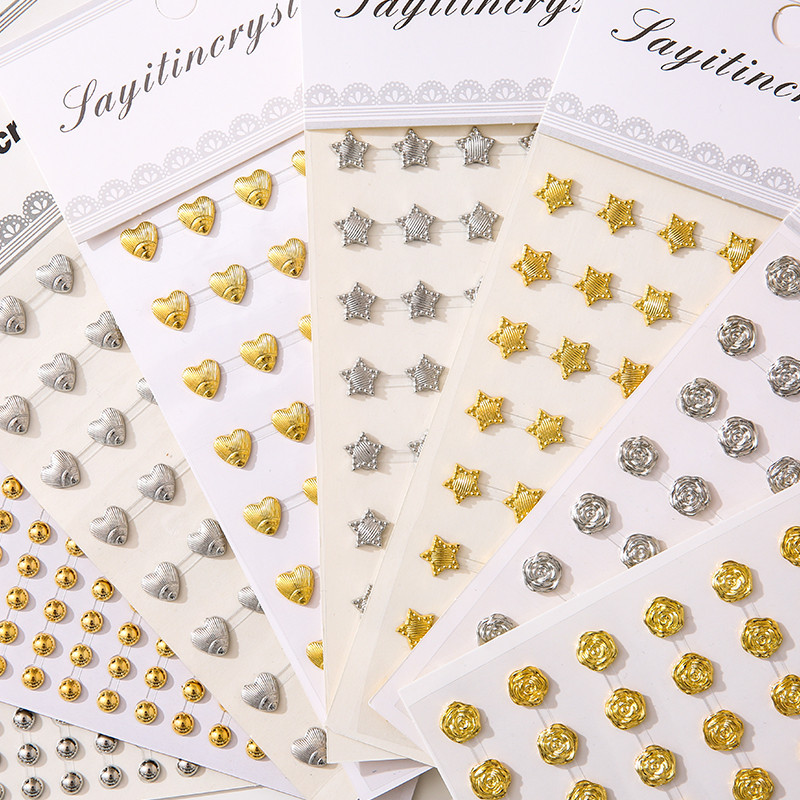 5 Sheets Colorful Acrylic Rhinestone Stickers Scrapbook Deco DIY ...