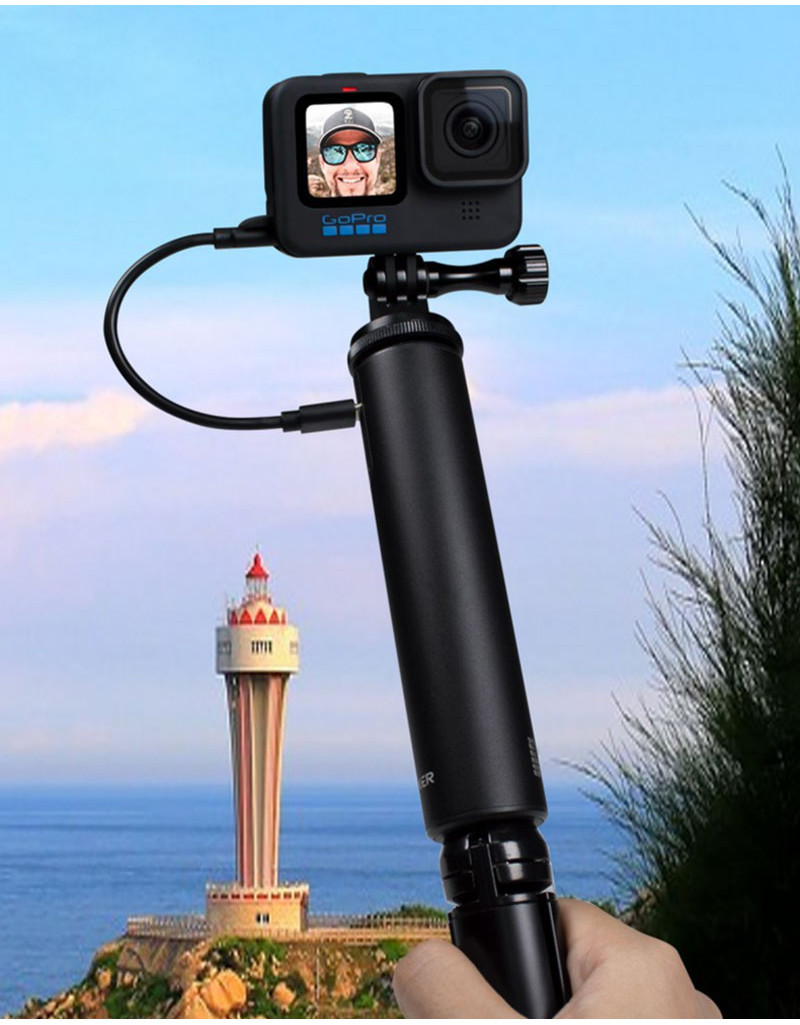 Handheld 6000mAh Camera Battery Charge Selfie Stick Metal Type-C For ...