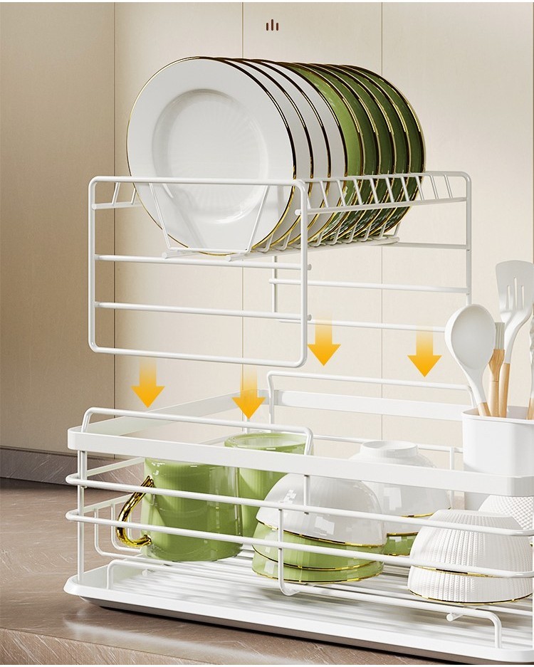【SalesWithJoy】Sinki Rak Pinggan Mangkuk Rak Dapur Kitchen Organizer ...