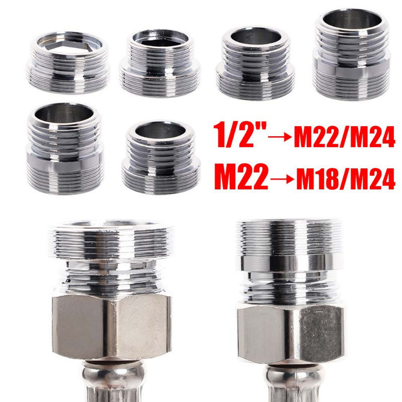 22mm Male To M18 M24 Thread Fittings - Heavy Duty Aluminum Water Tap ...