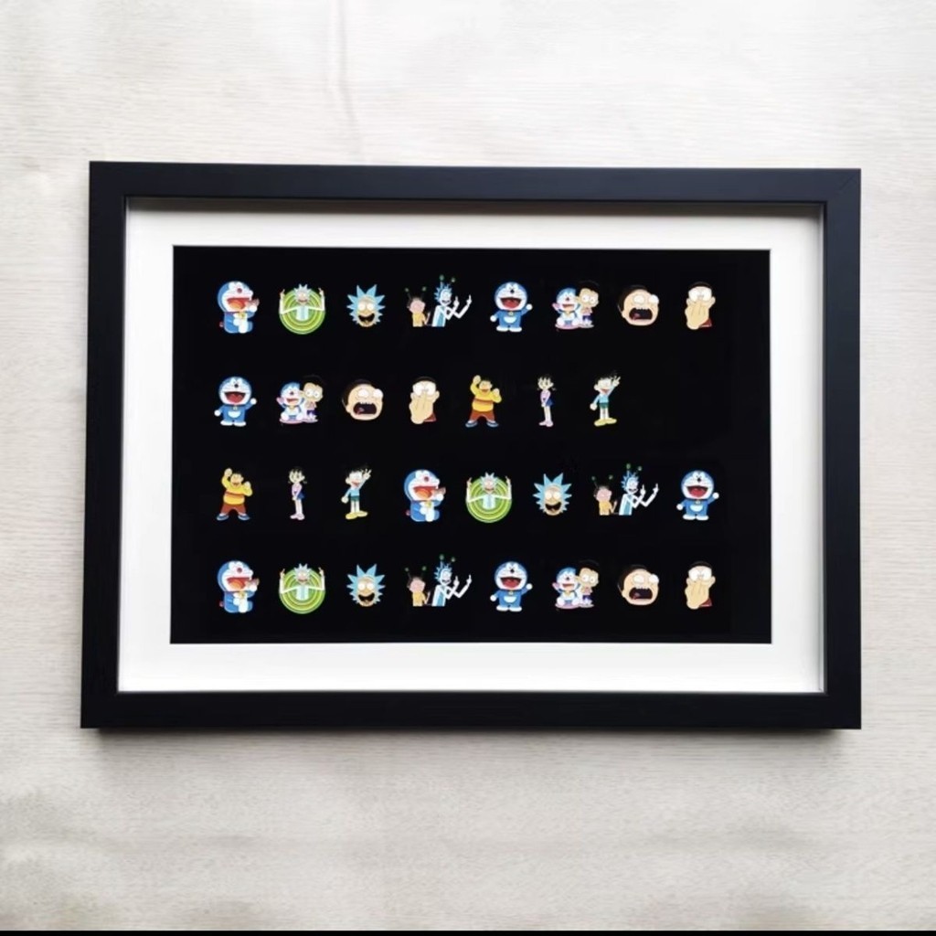 Badge Display Frame Solid Wood Medal Storage Frame Disney Brooch Badge ...