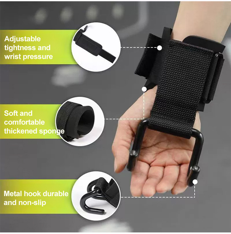 Wrist support hook grip hook trainer Weight lifting Hook Pull-up ...