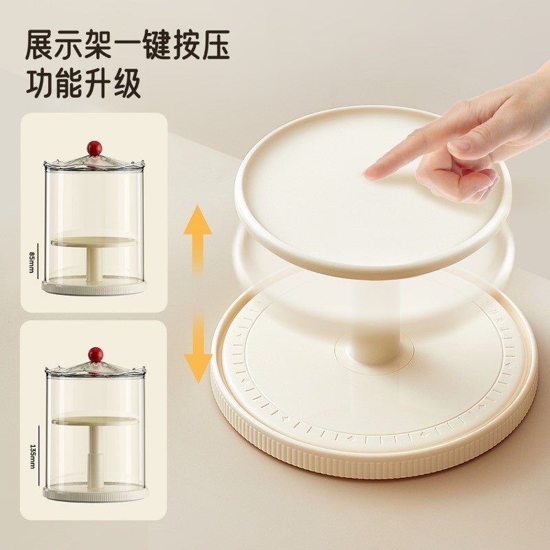 Cartoon Labubu Box Transparent Acrylic Multi-layer Rotating Blind Box ...