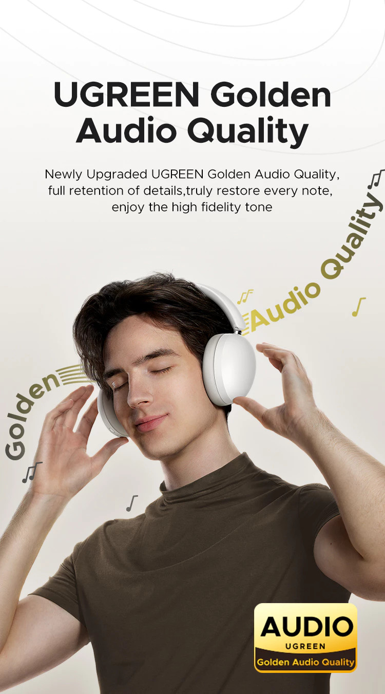 UGREEN Studio Max 2 Bluetooth 5.4 Wireless Over Ear Headphones Noise Isolation Dual Pairing ...