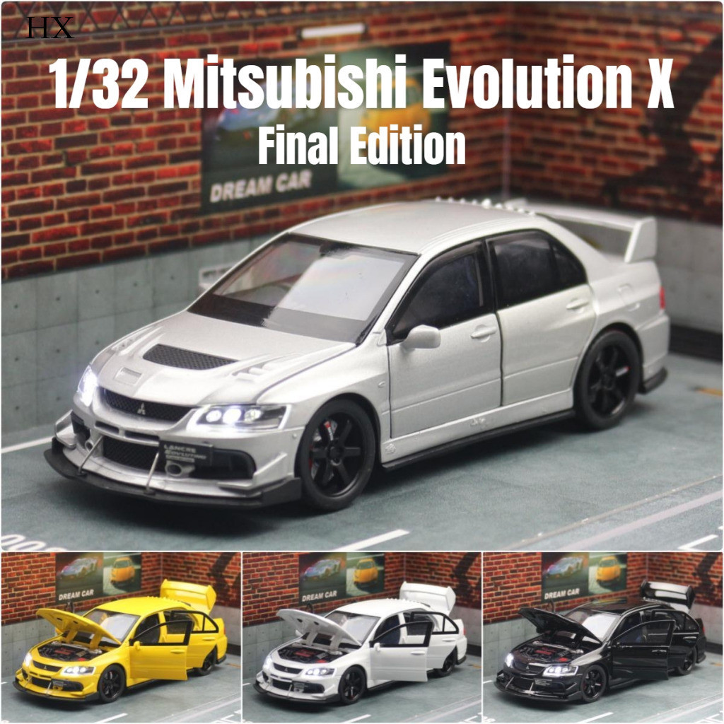 HX car 1/32 Evolution EVO IX Final Edition JDM Diecast Racing Miniature ...
