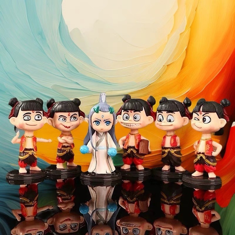 Ne Zha Aobing Figurine Anime The Devil Child of Nezha Cartoon Figures ...
