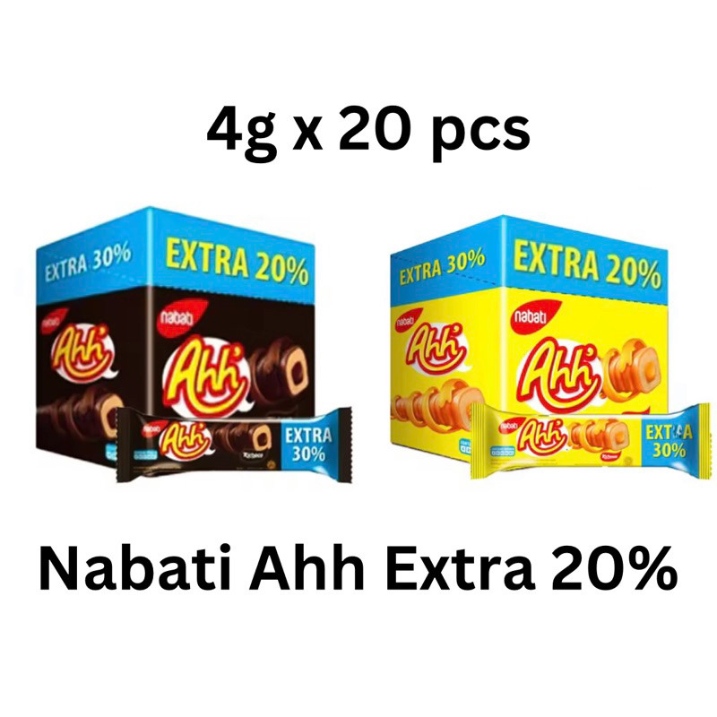 Nabati Richeese Ahh Triple Cheese EXTRA 20% 20PCS x 4g | Shopee Malaysia