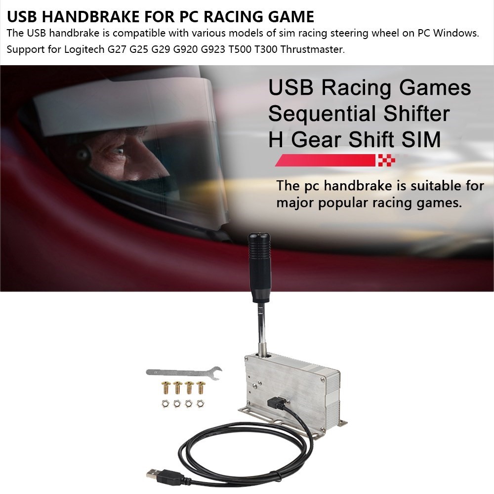 PC USB Racing Games Sequential Shifter H Gear Shift SIM For ETS2 For ...