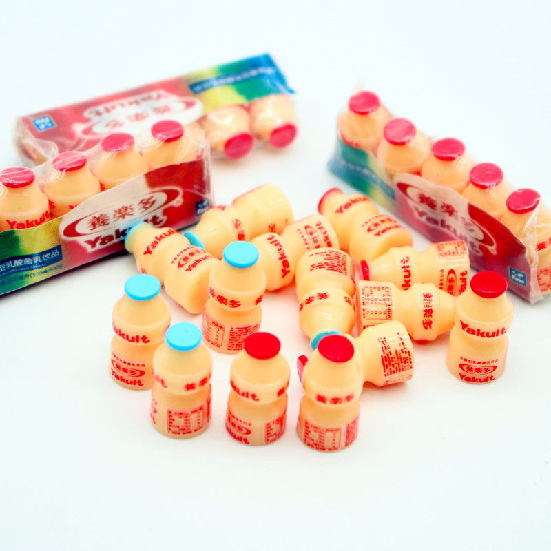 Dollhouse Mini Yakult Yogurt Bottle Miniature Simulation Food Toys ...