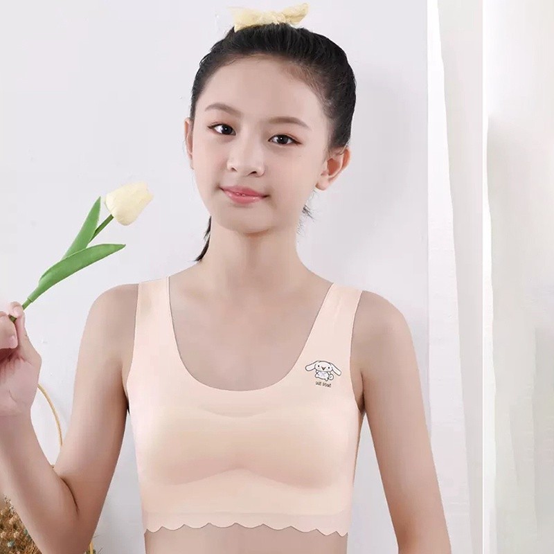8-16 Years Old Girls Bra Super Soft Baby Bra Teenage Training Bra ...