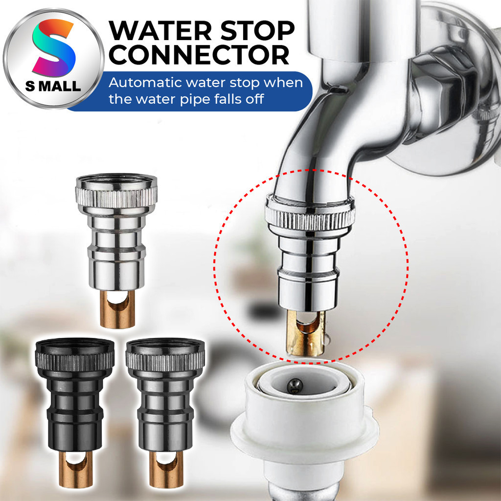 Faucet Water Outlet Adapter Washing Machine Automatic Water Stop Nozzle ...