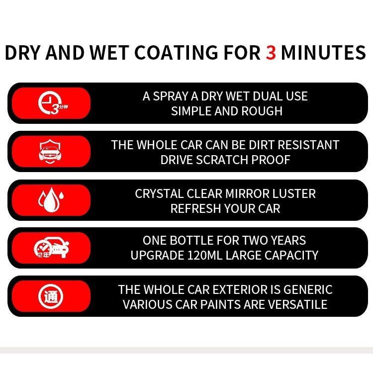 500ml CAR COATING Car Nano Spray Coating Quick Polish Car Paint Care ...