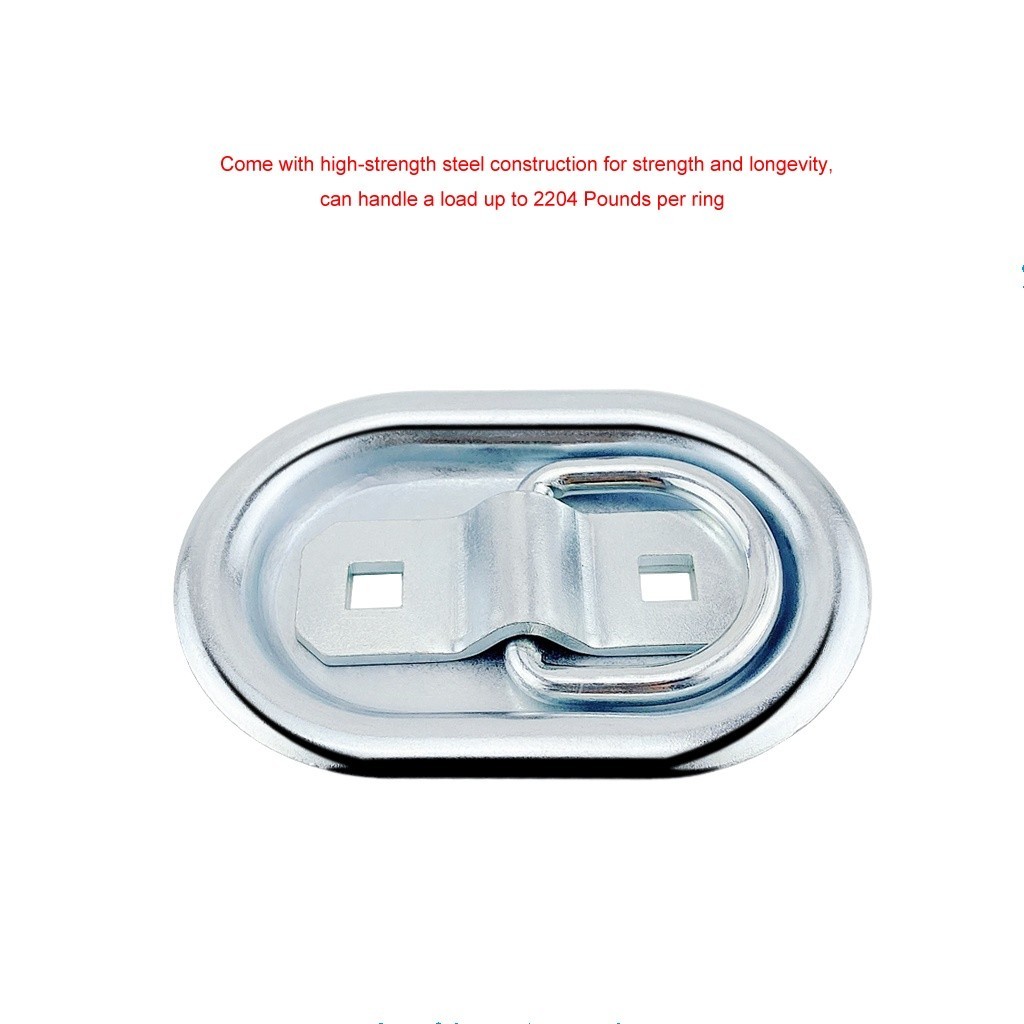 new 10mm Solid Steel Tie Down Lashing D Ring Strap Rope Deck Point ...