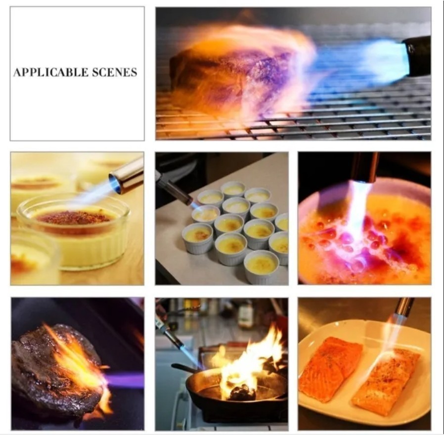 【1800℃】Multipurpose Gas Torch Camping Butane Burner Welding Fire Maker ...