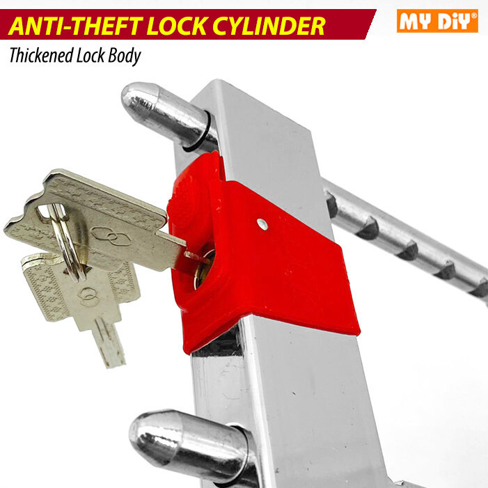 MYDIYHOMEDEPOT - HEAVY DUTY FORK LOCK U LOCK MOTORCYCLE LOCK, GLASS ...