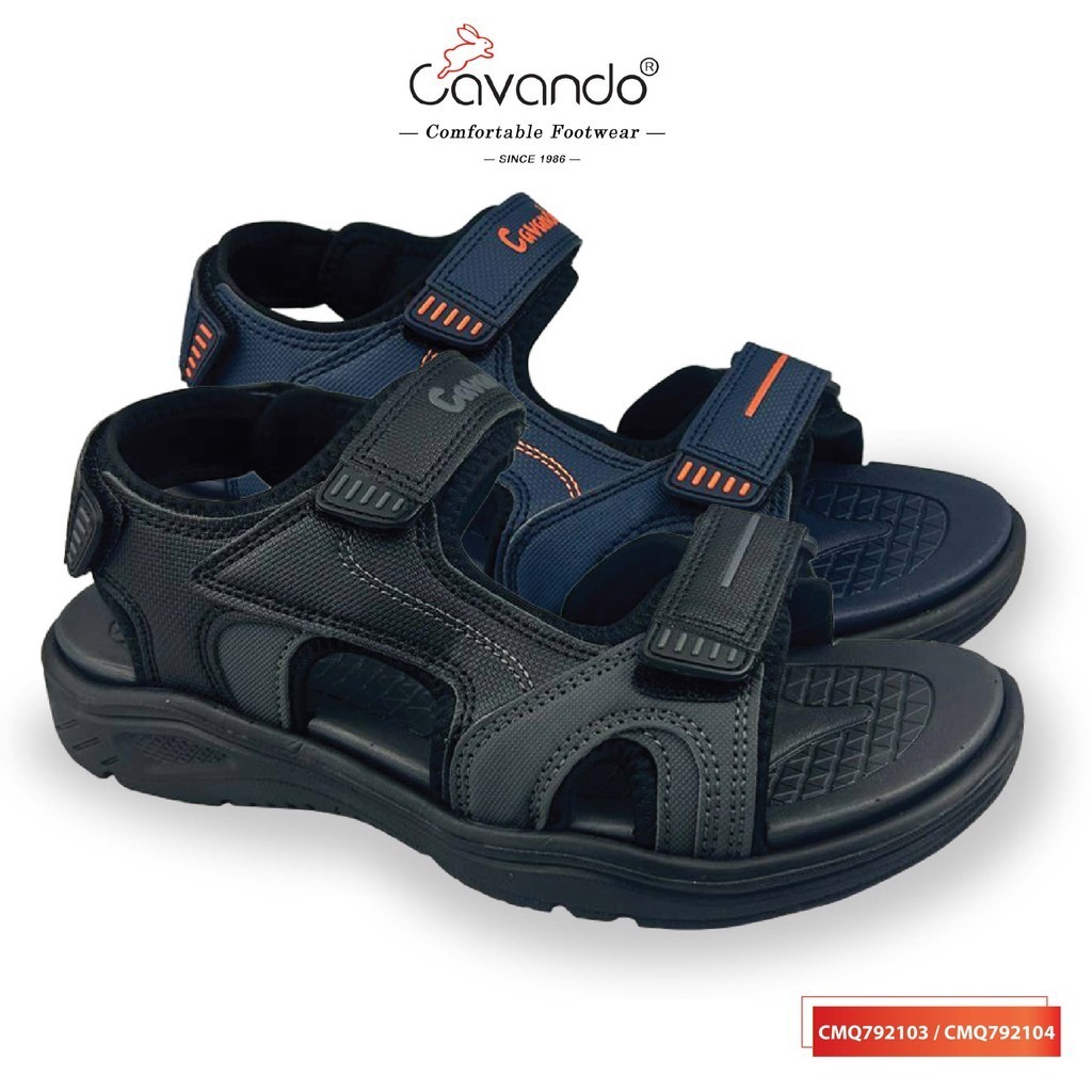 Cavando Men's Sandals CMQ792103 / CMQ792104 (Black / Blue) Sport Sandal ...