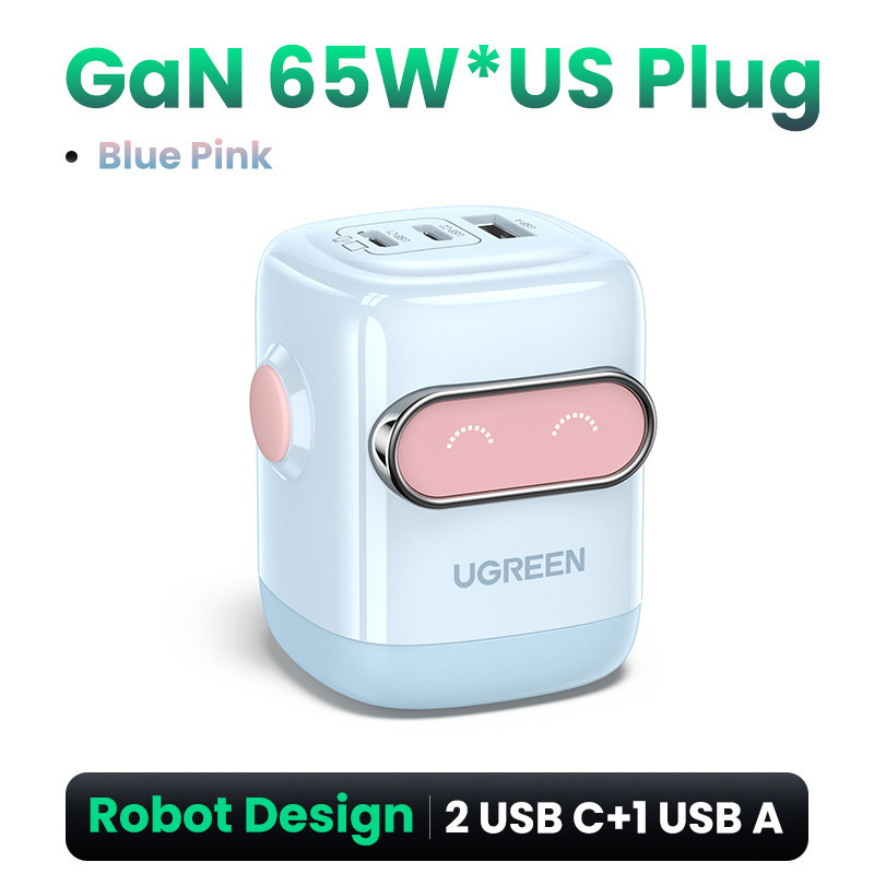 [CN Plug] UGREEN Uno 65W 30W RbotGaN Fast Charger GaN2 Fast Charger RG ...