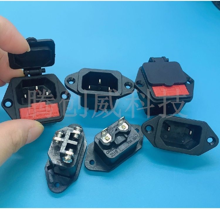 Ready Stock! Ac Power Product Font Socket Two-Core Triangle Plug Pure ...