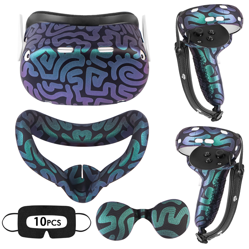 3D VR Glasses VR Virtual Reality Headset Support 360°Panorama Large ...