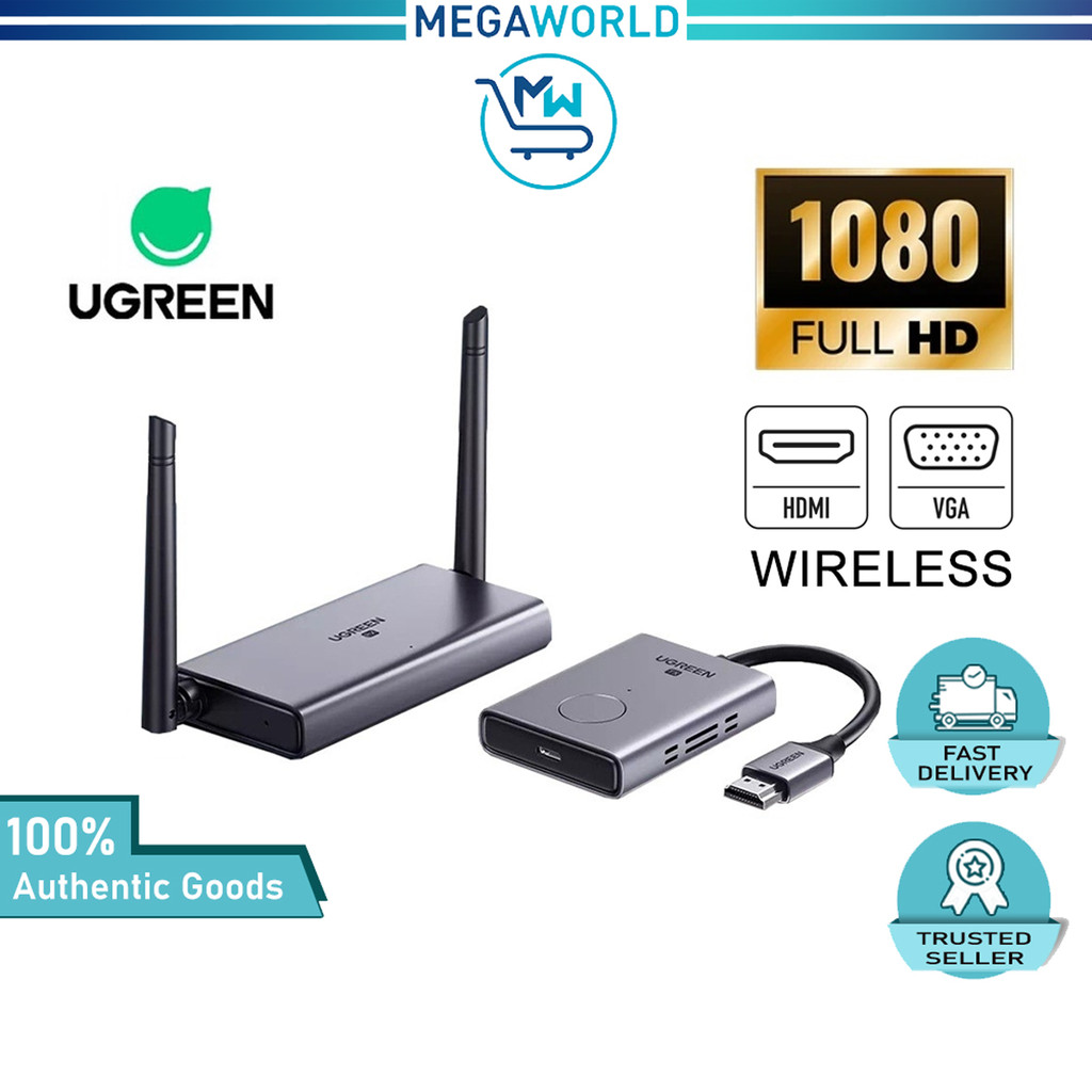 UGREEN Wireless HDMI Extender Video Transmitter Receiver Kit 5G 50M ...